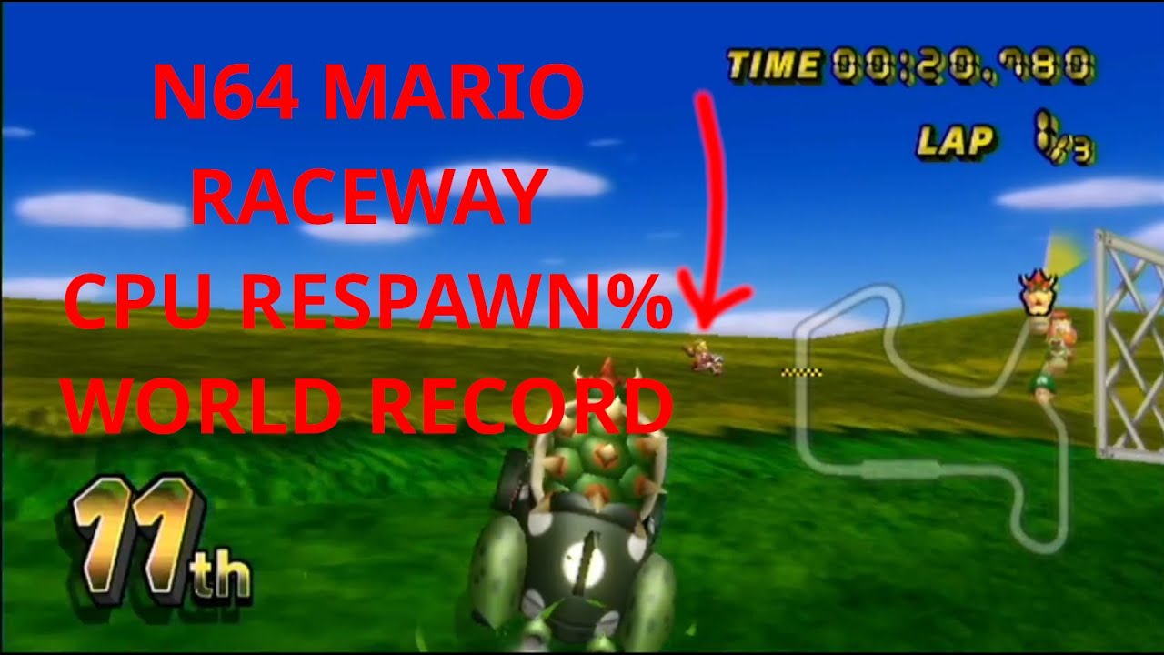 N64 Mario Raceway CPU Respawn% FORMER WR - by AuraMKW - YouTube