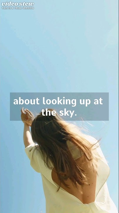 My Joy of the Day, Lift Your Head, Look Up at the Sky - YouTube