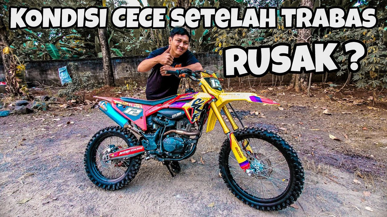 KONDISI CRF 150 L SETELAH TRABAS DI KALI - YouTube