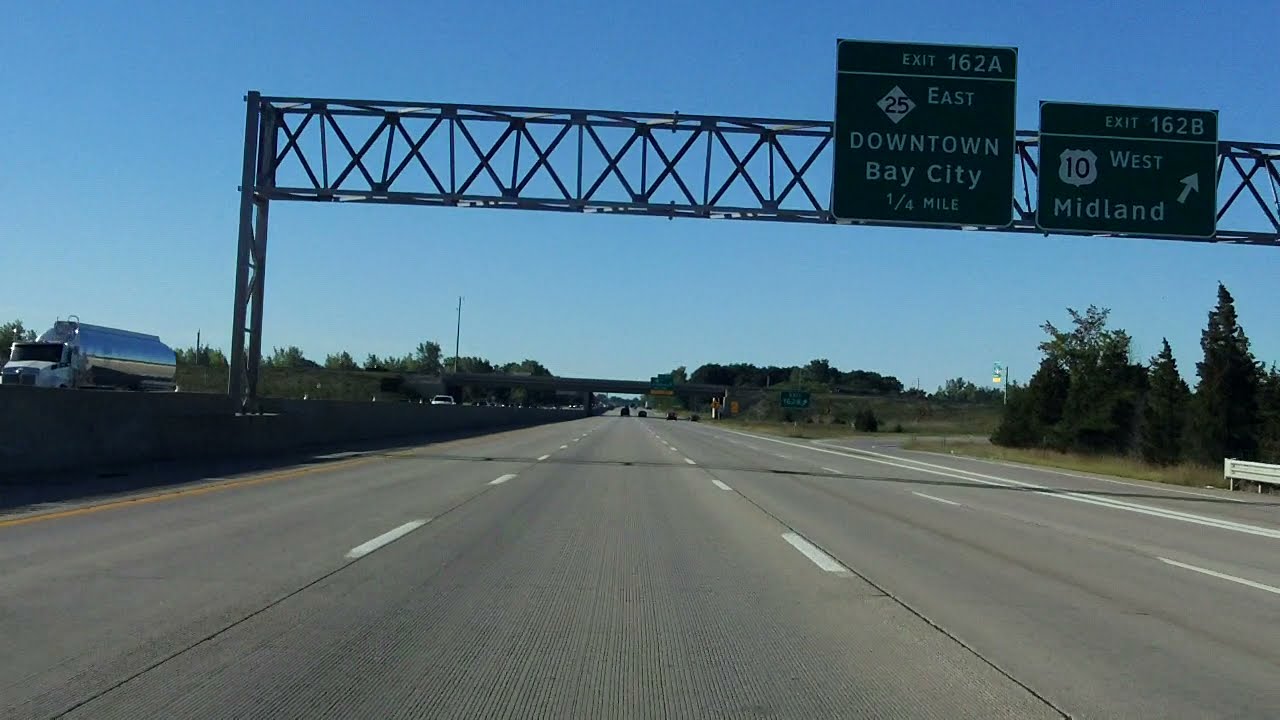 Interstate 75 - Michigan (Exits 173 to 162) southbound - YouTube
