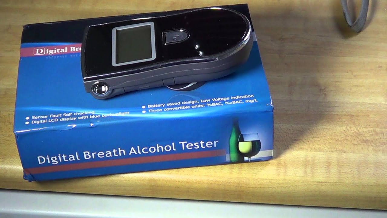 Digital Breath analyser gadget review - YouTube