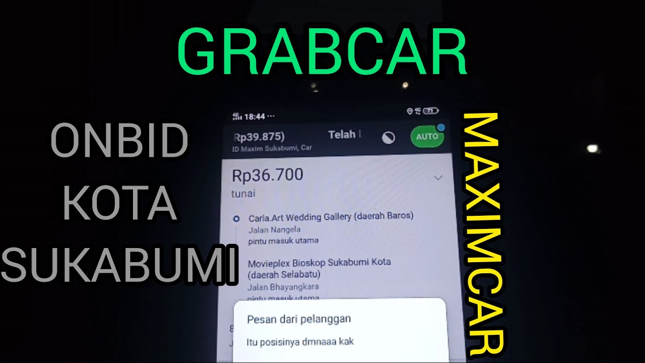 LIVE ONBID MAXIM CAR GRAB CAR DI KOTA SUKABUMI - YouTube