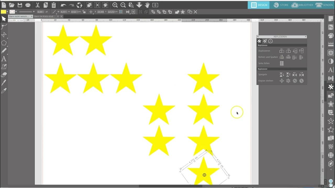 Silhouette Studio - Replizieren:Duplizieren, Vervielfachen, Spiegeln - YouTube