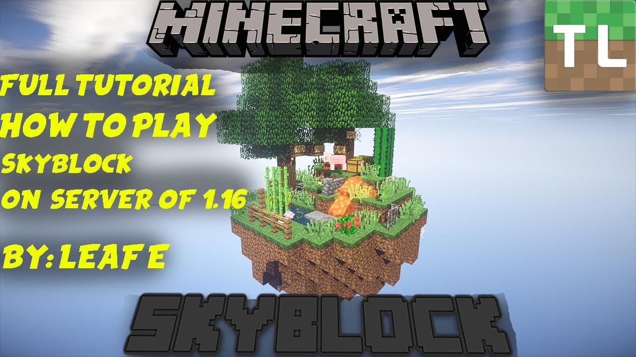 FULL TUTORIAL ON HOW TO PLAY || SKYBLOCK ON TLAUNCHER 1.19 SERVERS ...