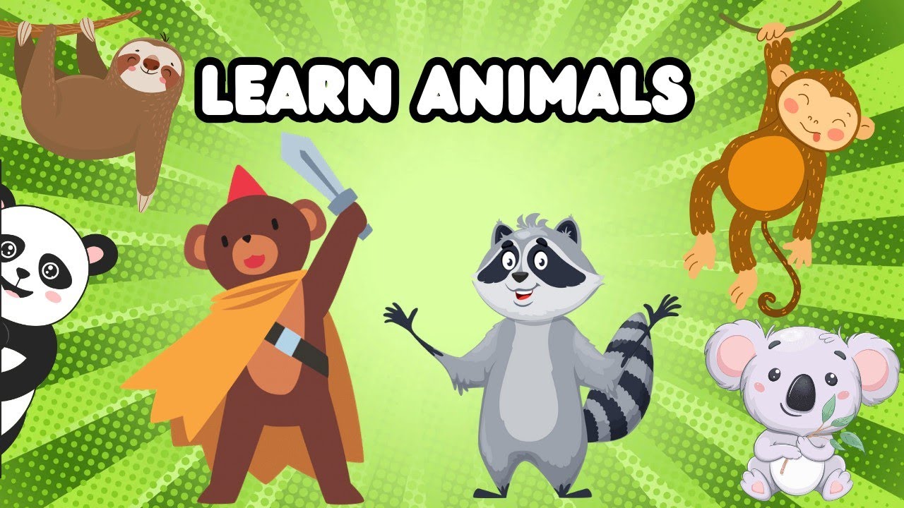 Learn Animals for kids| animals names|Animals| Kids education - YouTube