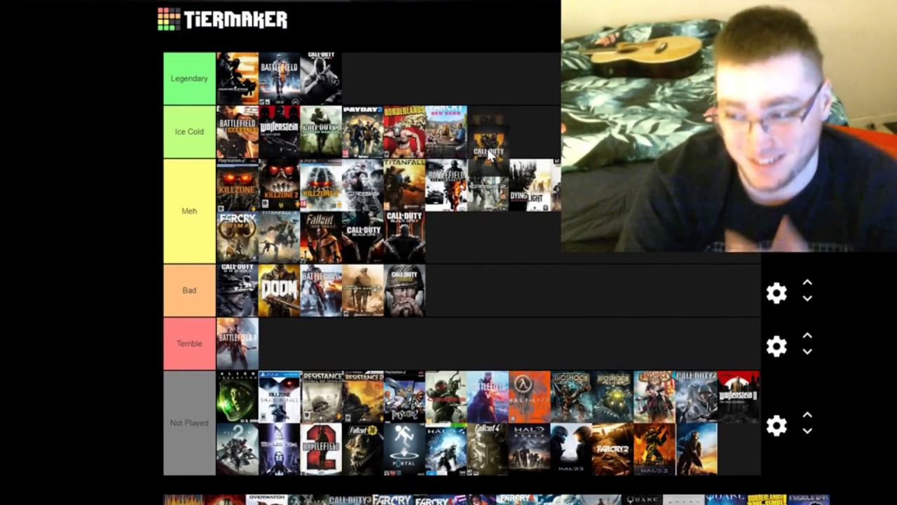 THE ULTIMATE FIRST PERSON SHOOTER TIER LIST! - Best to Worst - YouTube