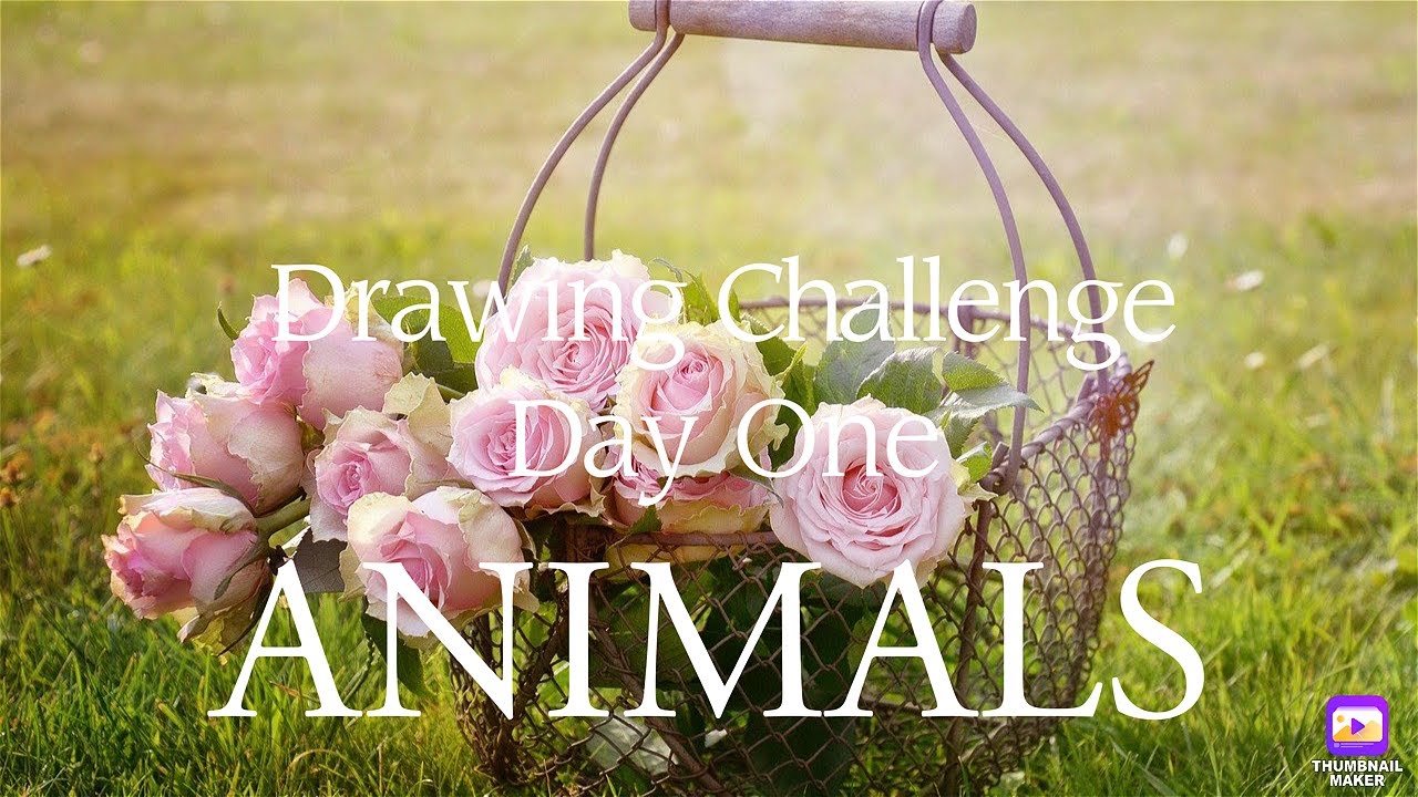 10 Day Drawing Challenge- Day one: Animals! - YouTube