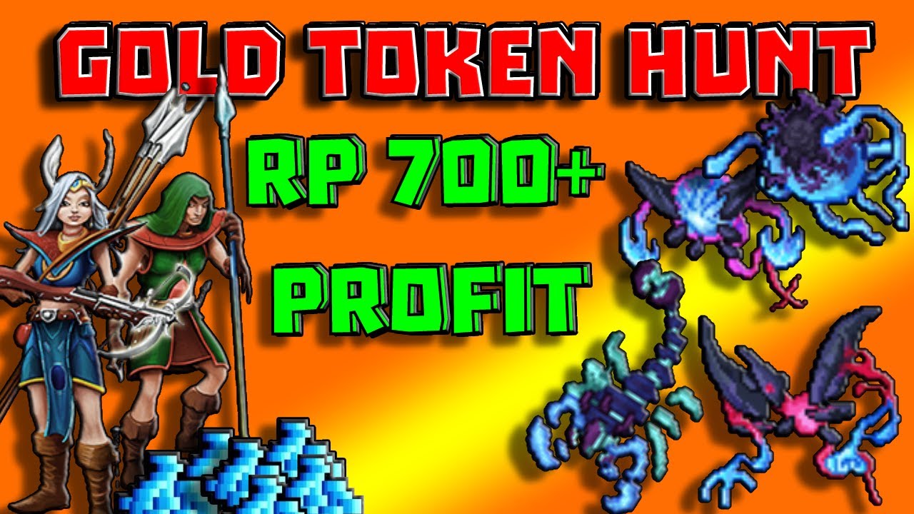 Tibia HUNT GOLD TOKENS RP 700+ 1.3KK/H PROFIT - YouTube