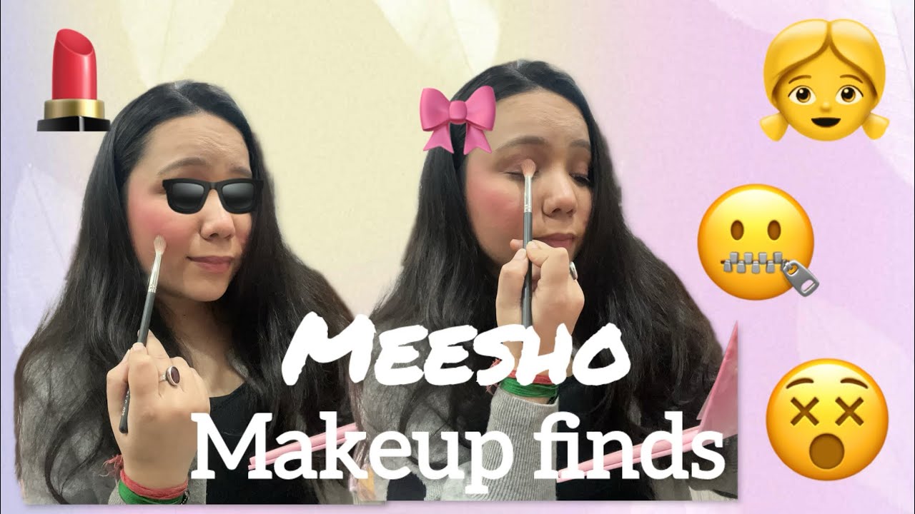 Meesho Beauty Finds 😎| Full face of Makeup using Meesho Makeup Products ...