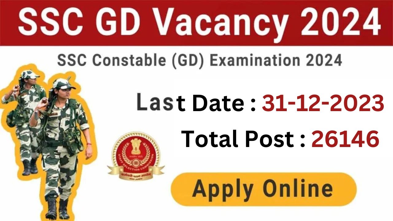 SSC GD NOTIFICATION 2024 | SSC GD NEW VACANCY 2023-24 | AGE, SYLLABUS ...