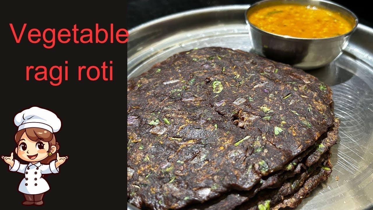 రాగి రోటి । Vegetables Ragi Roti| Millet Roti Vegetables Mix | soft ...