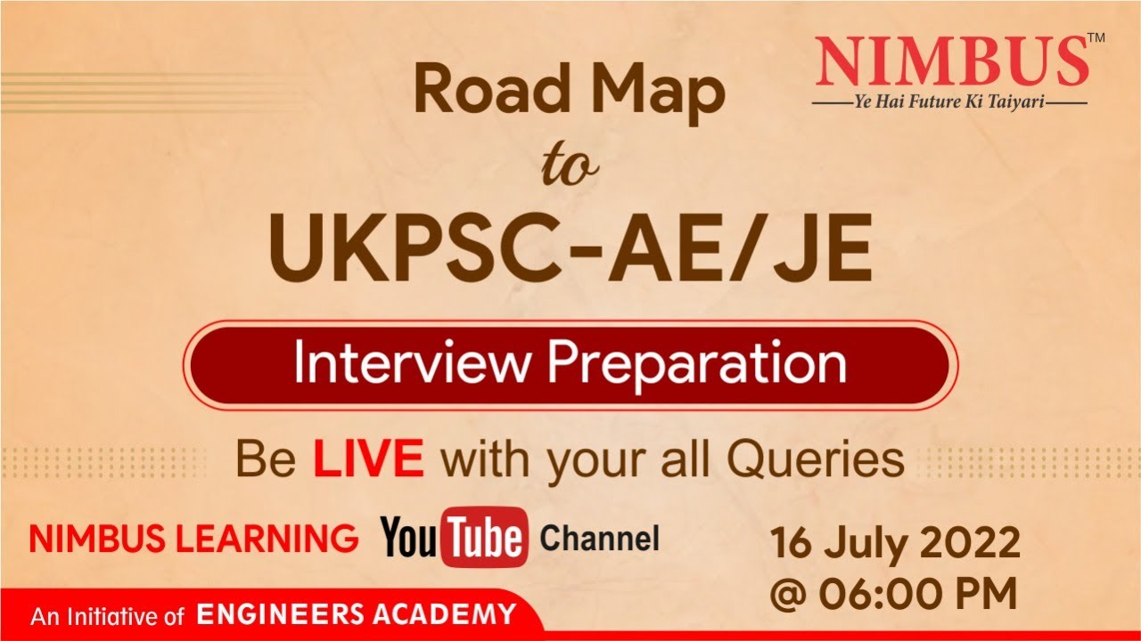 Road Map For UKPSC-AE/JE Interview Preparation | IGP | Mock Interview ...