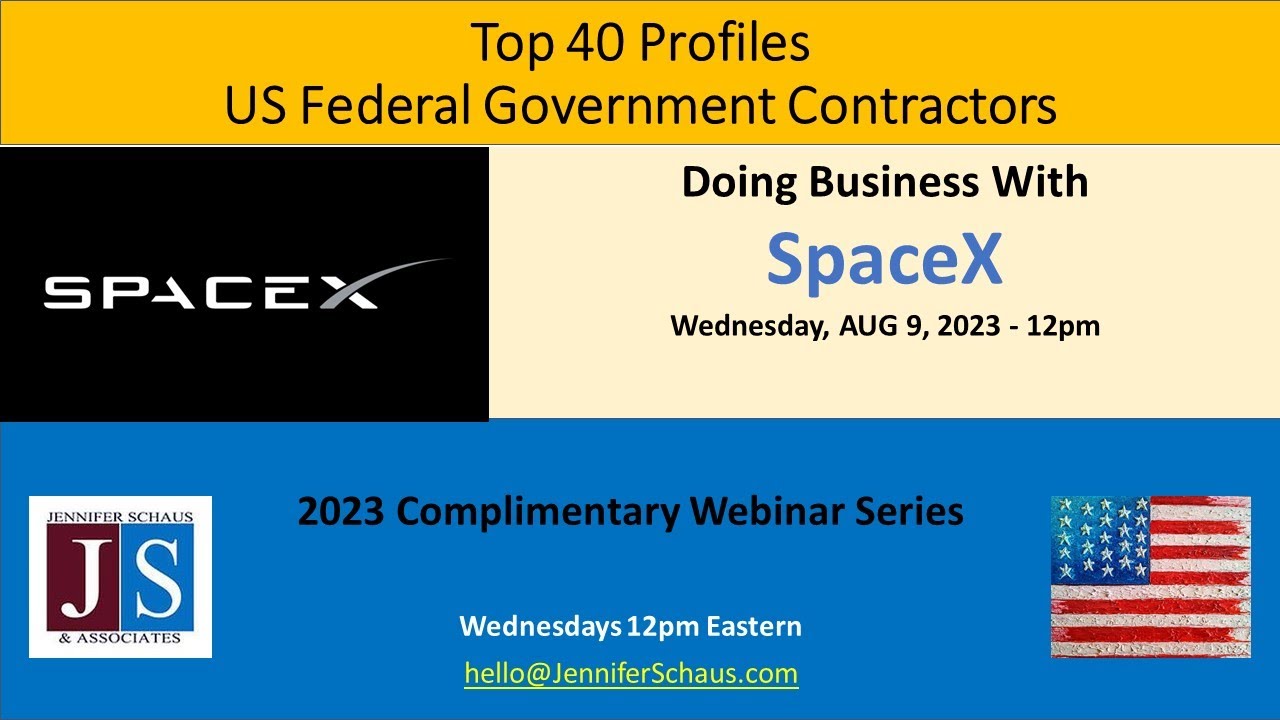 Top 40 Federal Contractors PROFILE #26 SpaceX - YouTube