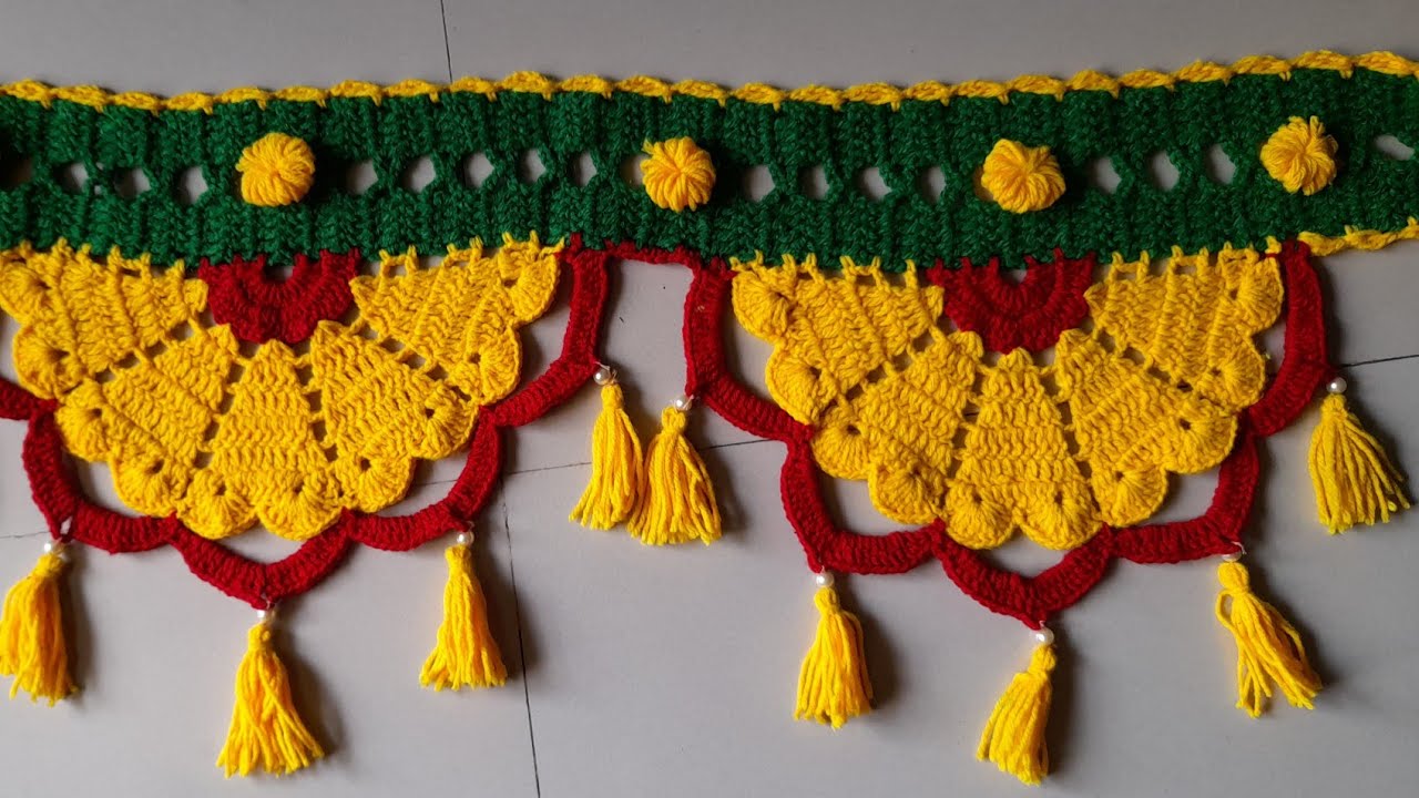 crochet || new toran design || learn to make new design - YouTube