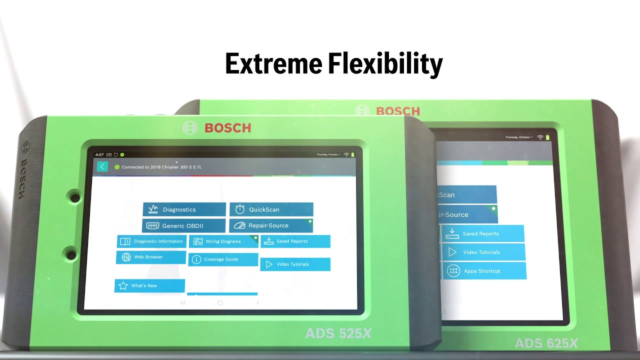 Extreme flexibility with Bosch ADS 525X and ADS 625X - YouTube