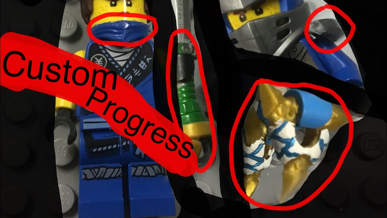 Custom LEGO Ninjago minifigure progress! - YouTube