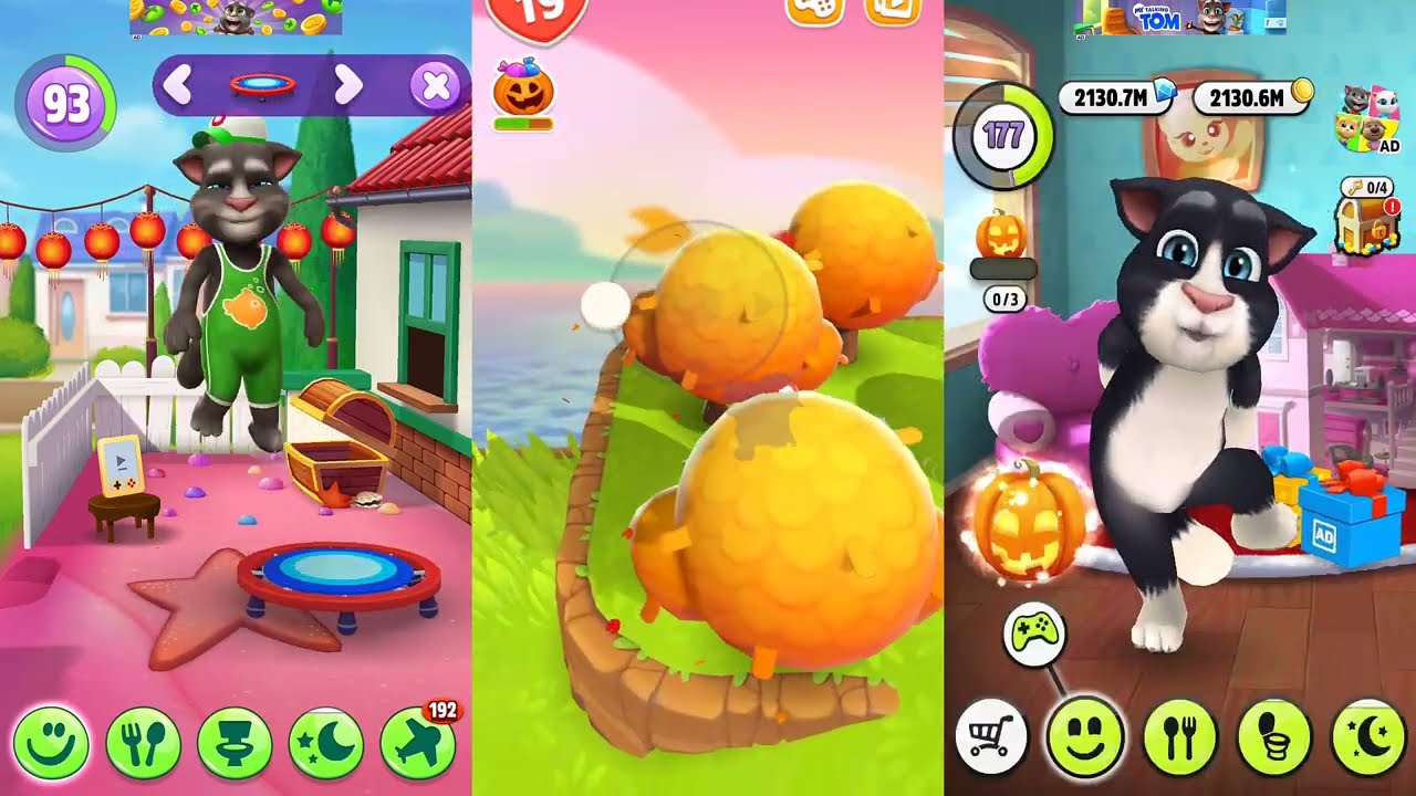 My Talking Tom2 vs My Talking Hank islands vs My Talking Tom |Tom2 ...