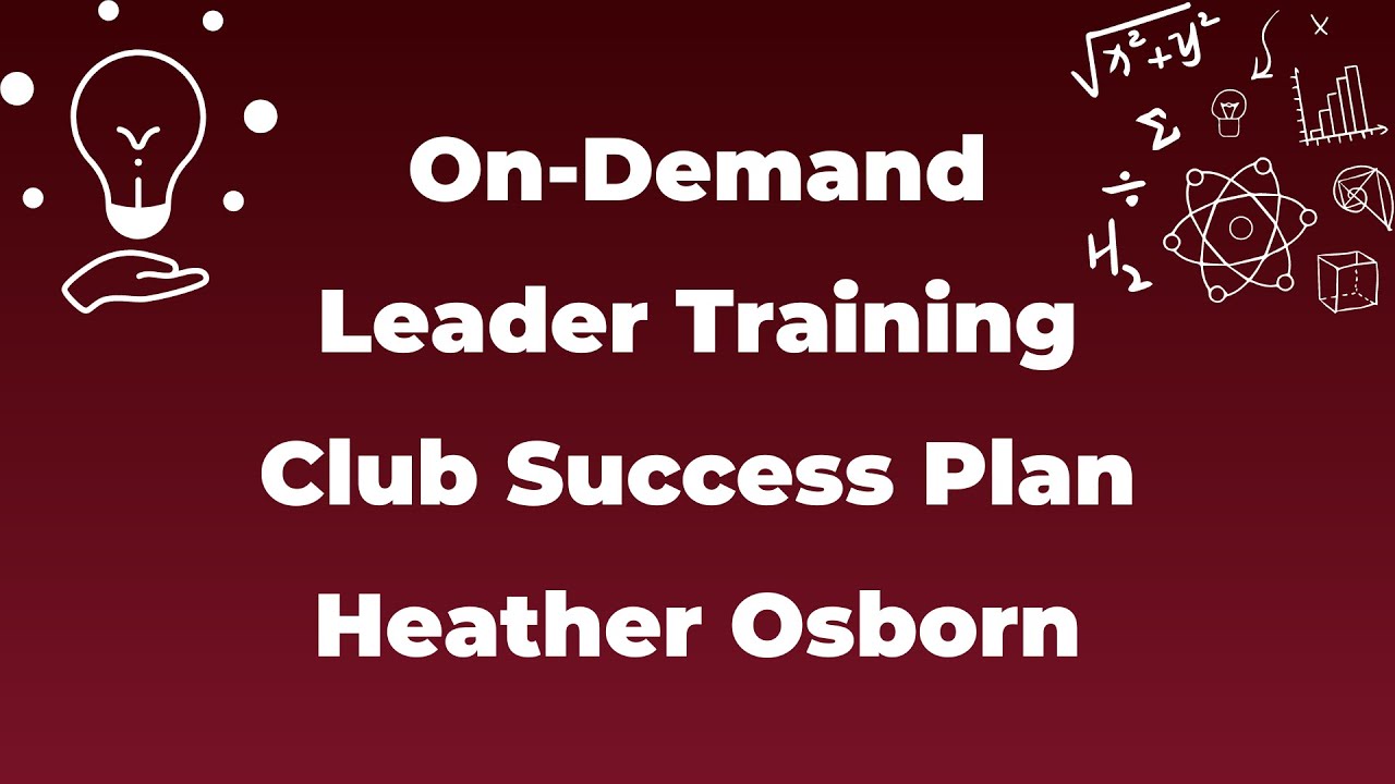 The Club Success Plan - Heather Osborn - YouTube