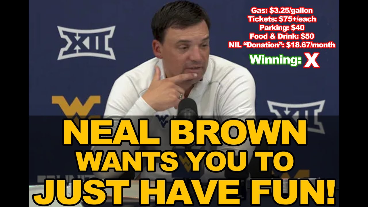 The fallout from Neal Brown's press conference boo boo - YouTube