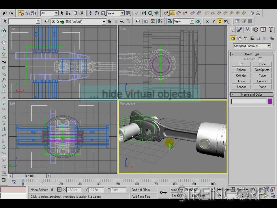Moving a piston with math #1 - YouTube
