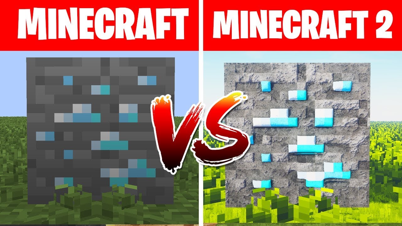MINECRAFT VS MINECRAFT 2 (Ps3/Xbox360/PS4/XboxOne/PE/MCPE) - YouTube