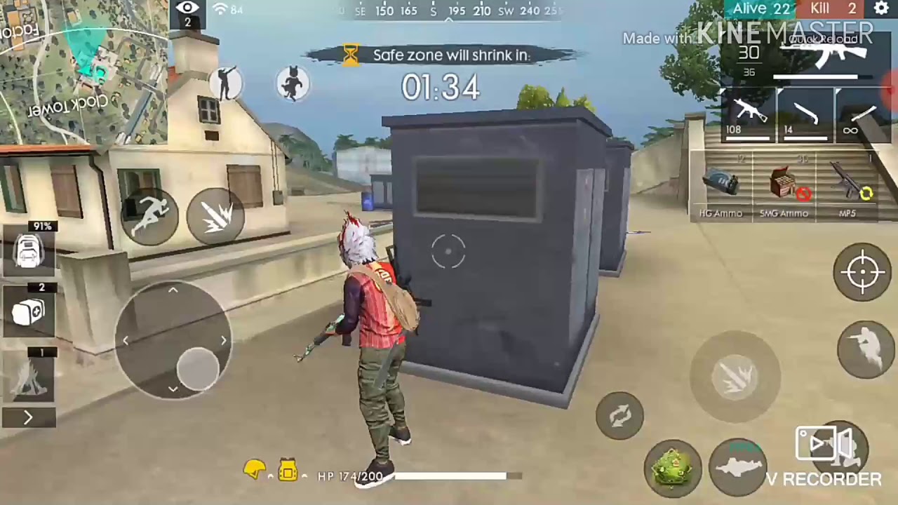 FREE FIRE CLOCK TOWER MATCH - YouTube