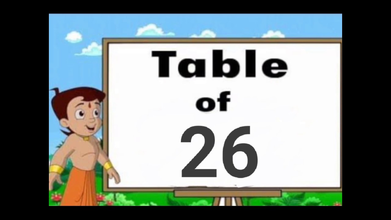 Table of 26 - YouTube