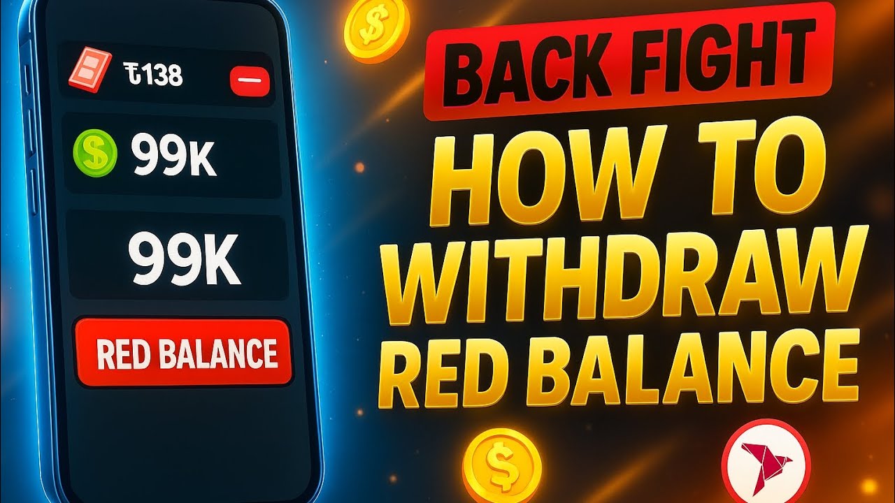 How to withdraw Red balance in Back Fight app. Back fight এপ এ কিভাবে ...