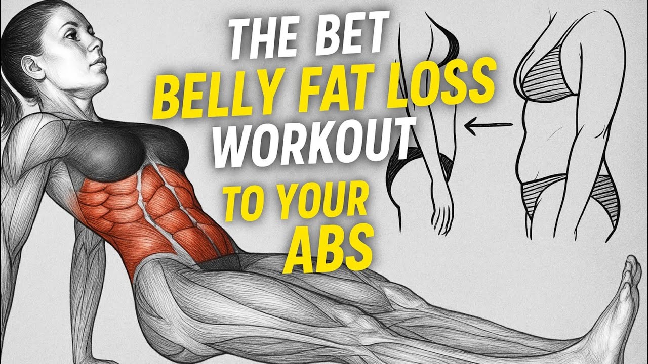 "🔥Best Belly Fat Workout for Abs at Home (Plank Included!) | Lose Belly ...