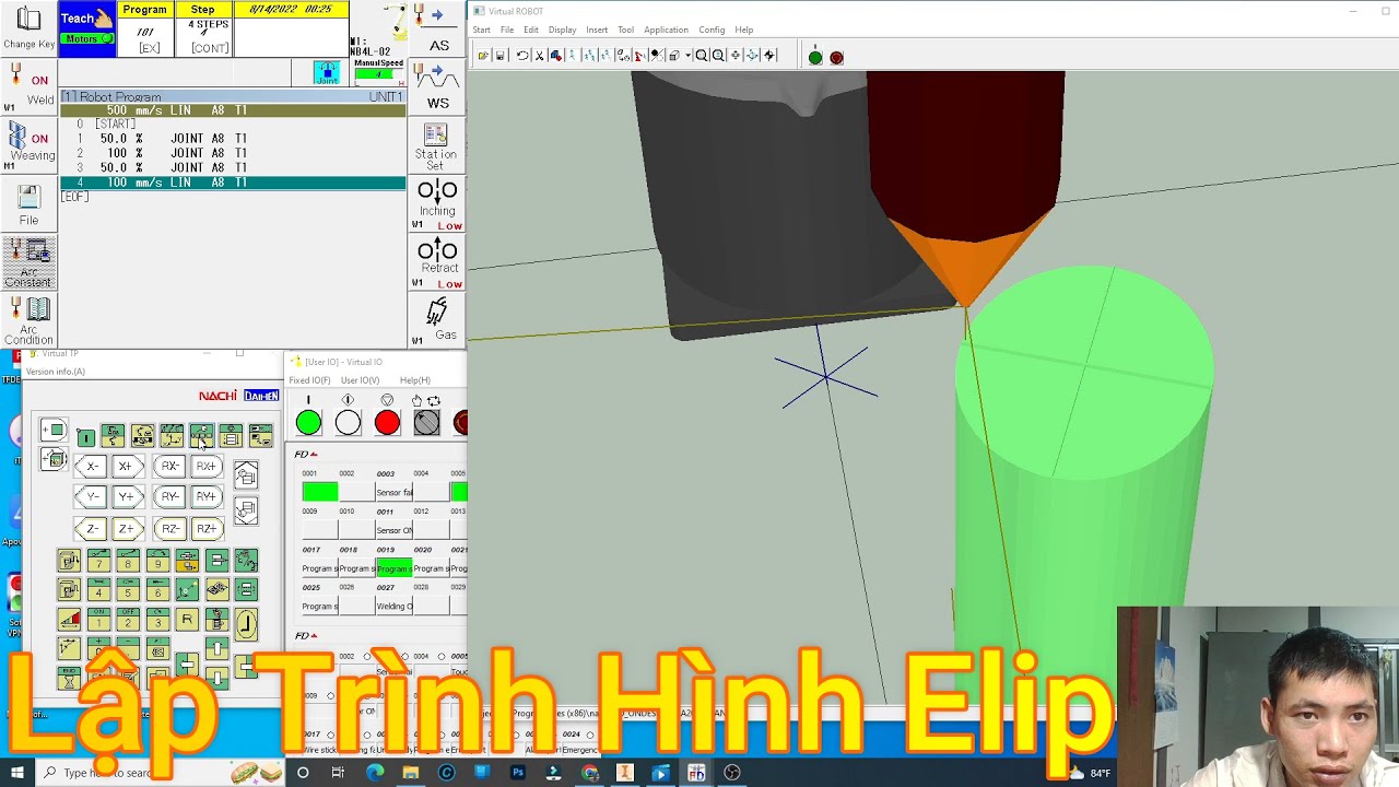 Huỳnh Robot || Lập Trình Hình Elip ROBOT OTC DAIHEN - YouTube