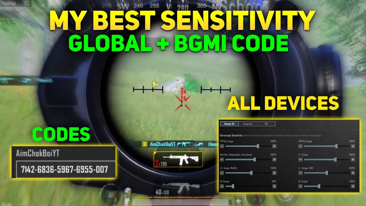 2.2 UPDATE PUBG MOBILE KR SENSITIVITY CODE+4 FINGER CLAW | BEST ...