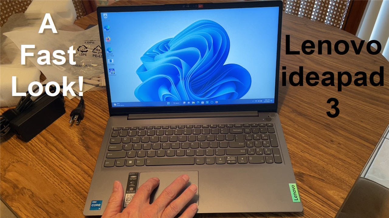 LENOVO ideapad 3 Laptop Unboxing Visual Review - Fast Look! - YouTube