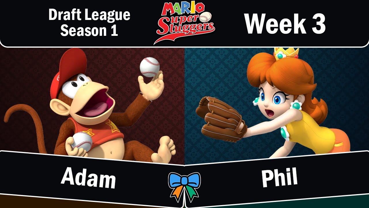 Draft League Week 3 - Adam (Diddy Kong) Vs. Phil (Daisy) - Mario Super ...