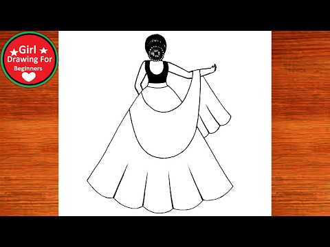 How To Draw Girl Backside // Girl Drawing For Kids !!