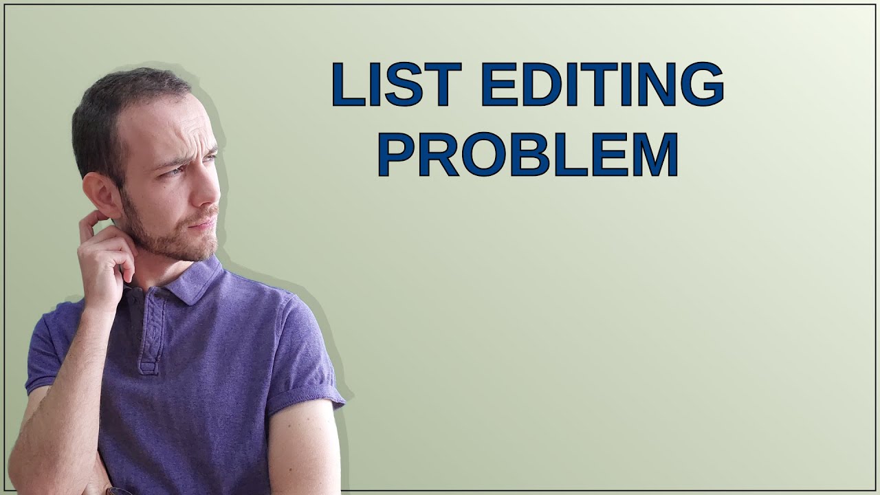 Mathematica: List editing problem - YouTube