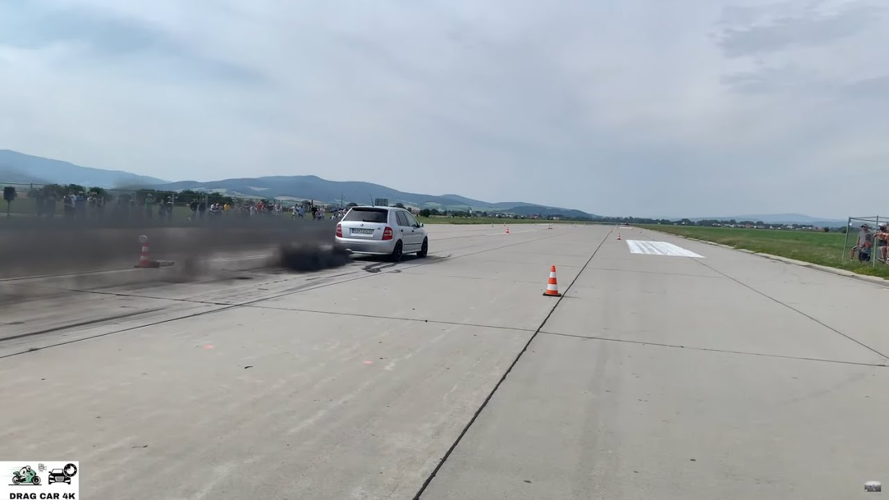 Skoda Fabia 1.9 TDI vs VW Golf 1.9 TDI rolling coal extreme drag race 1 ...