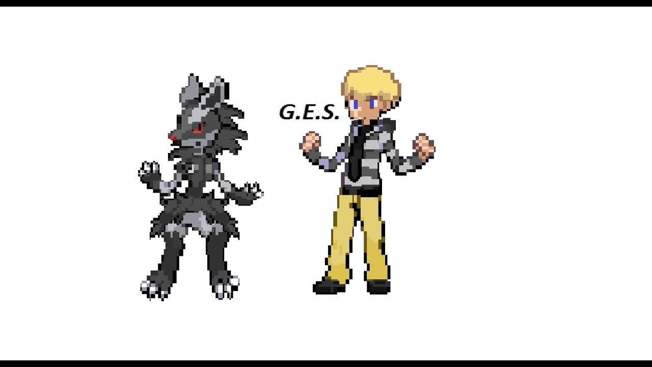 Lucario-Mightyena Pokemon Sprite - YouTube