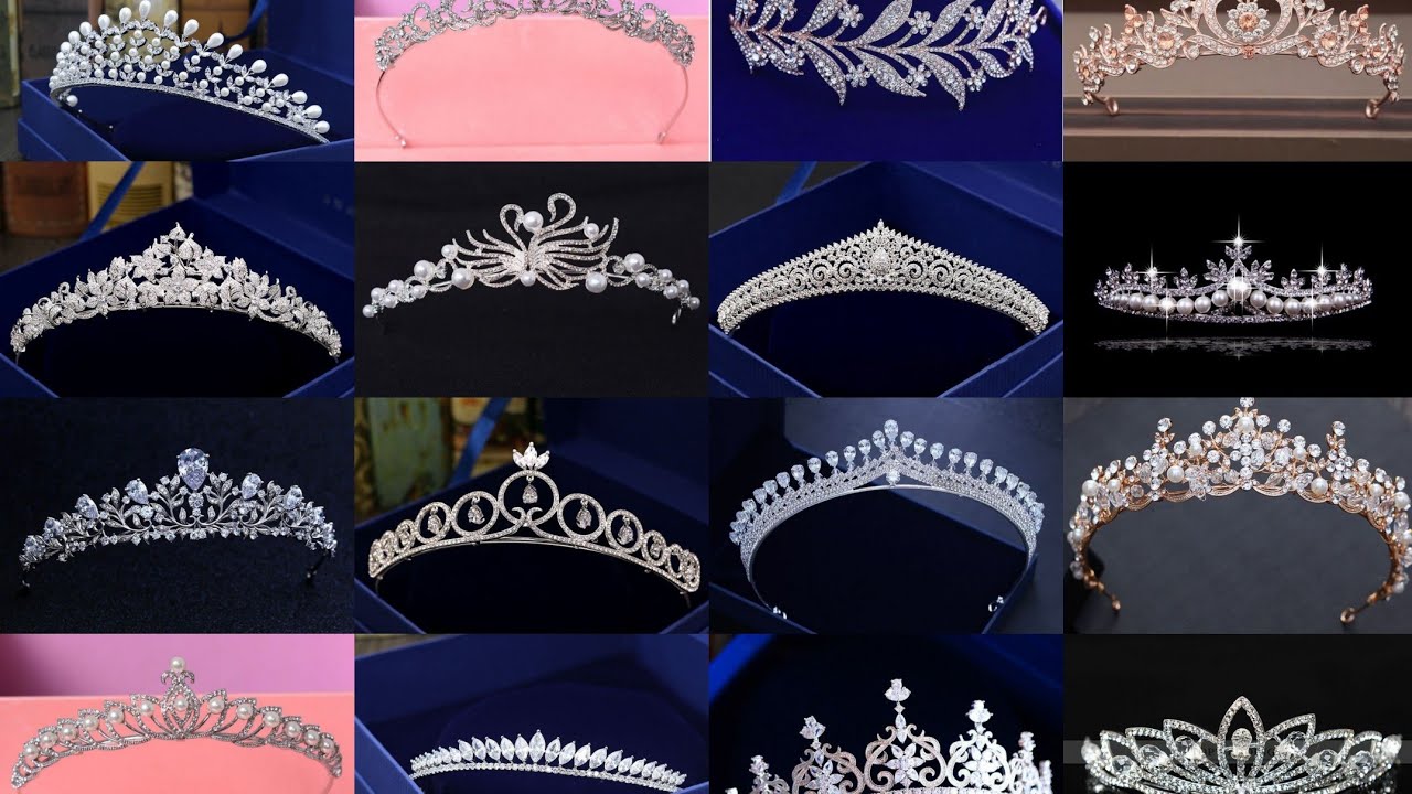 Stylish Small Wedding Tiara Crowns/Beautiful Rhinestone Floral ...