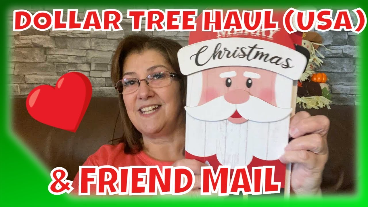 DOLLAR TREE HAUL(USA) & FRIEND MAIL - YouTube