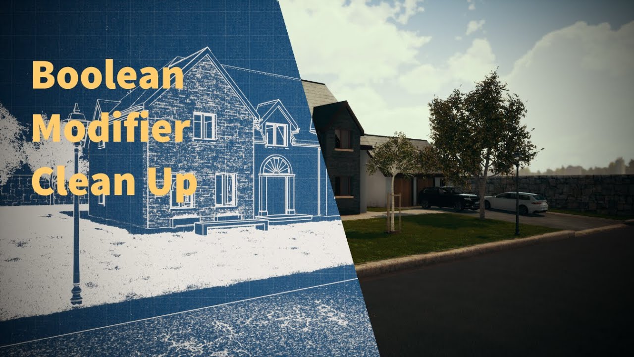 Boolean Modifier Clean Up - YouTube