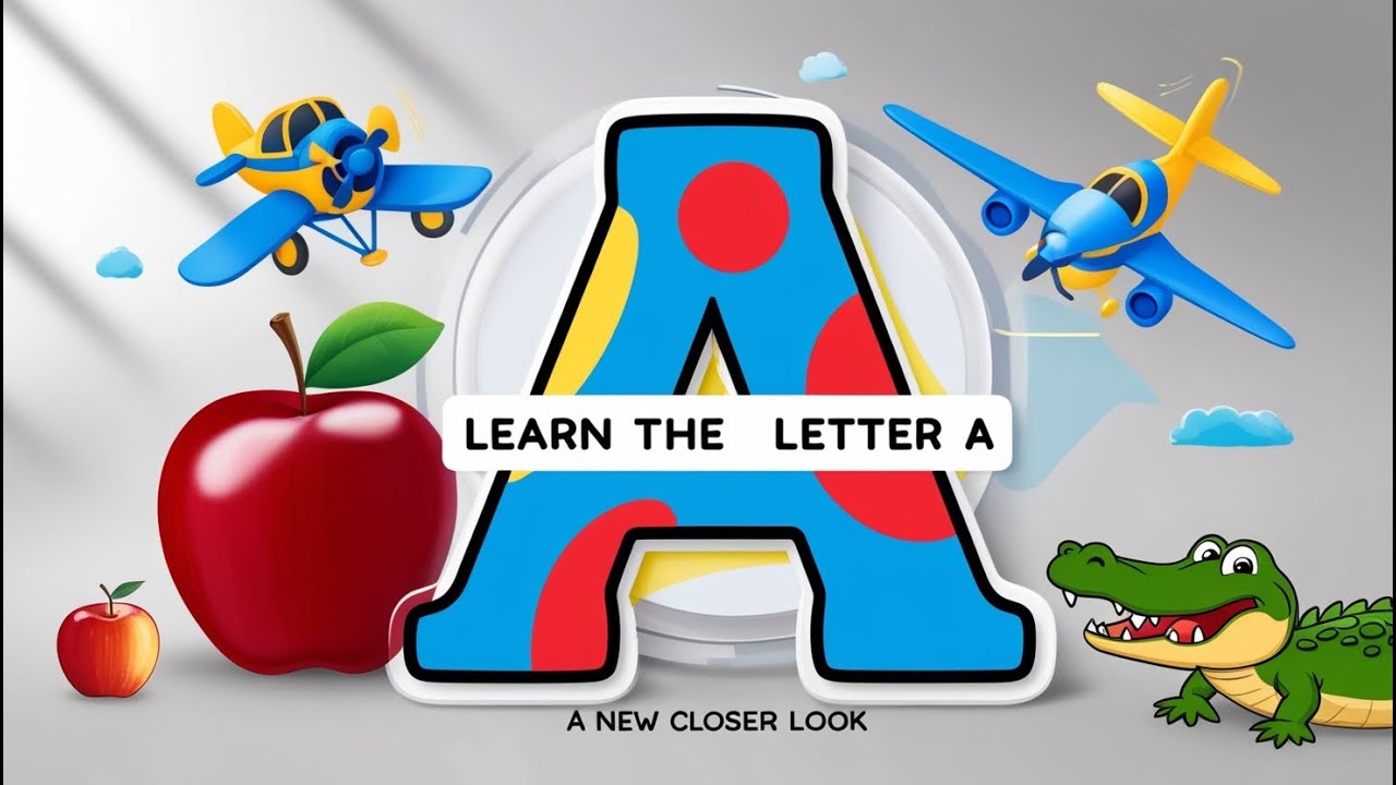 New Closer Look : The Letter A | Learn Baby Toddler with Sensory Video ...