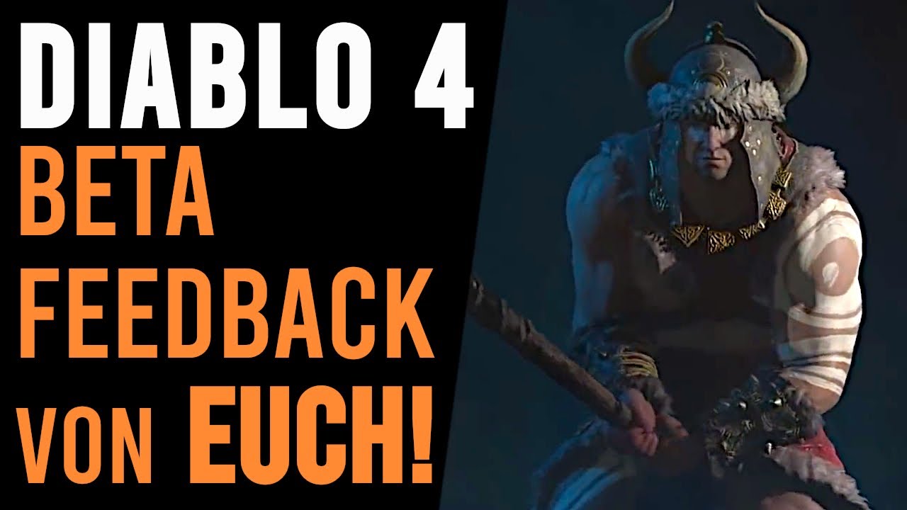 DIABLO 4 - EUER Beta FEEDBACK zum VIDEO! - YouTube