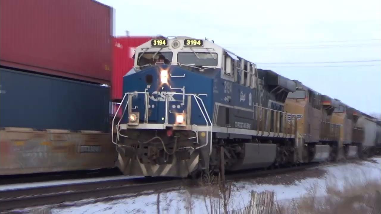 CSX Honoring our Law Enforcement unit at Clinton, IA February 4, 2023 - YouTube