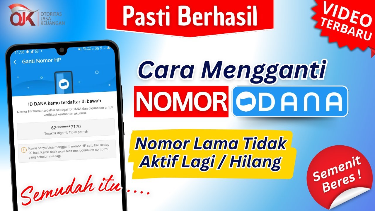 Cara Ganti Nomor DANA Yang Tidak Aktif Lagi Atau Hilang | Solusi Nomor Dana Tidak Aktif Lagi ...