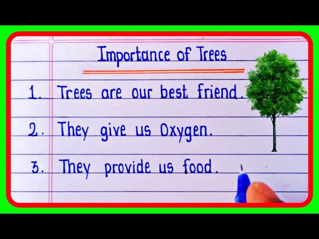 Importance Of Trees Essay In English For Cl 10 - Infoupdate.org