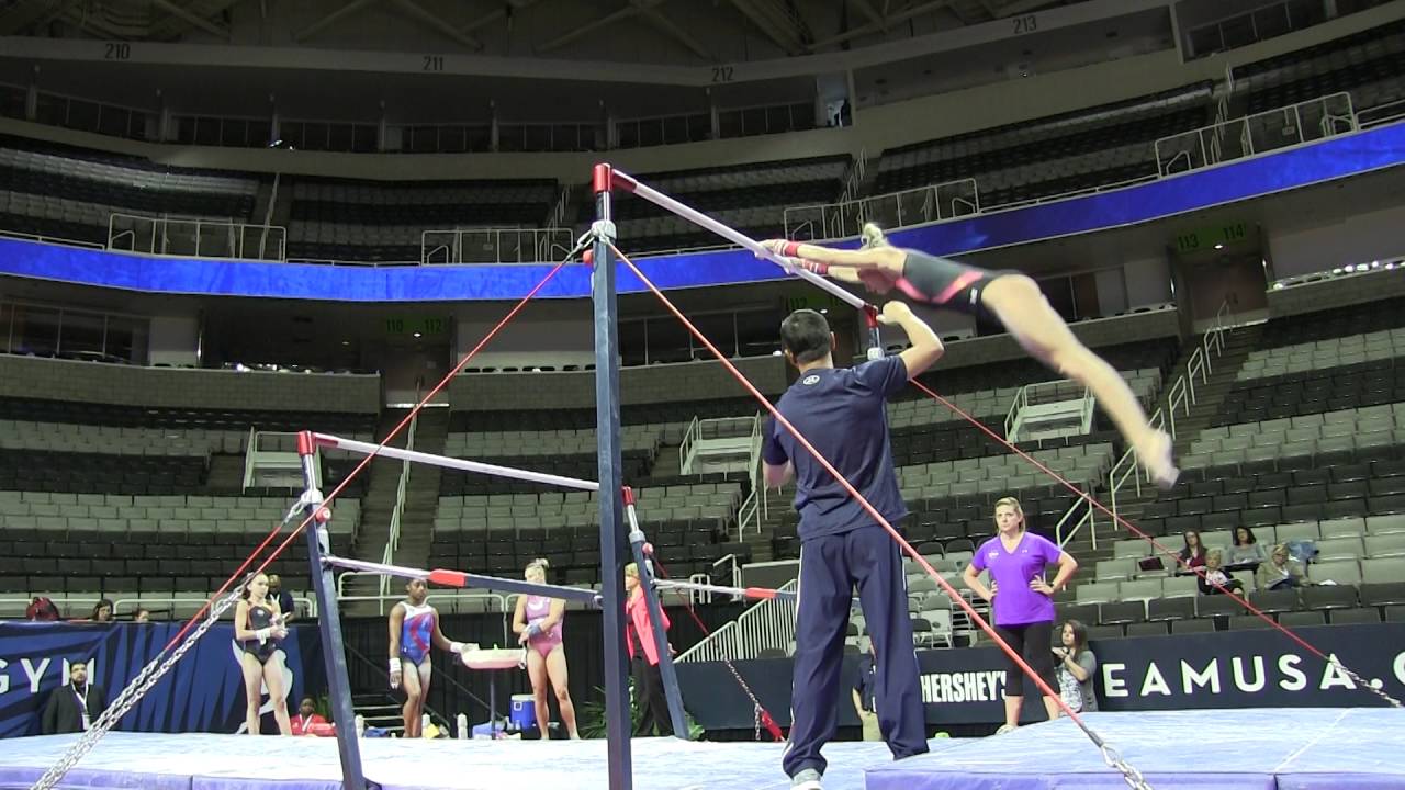 Ashton Locklear - Uneven Bars - 2016 U.S. Olympic Trials - Podium ...