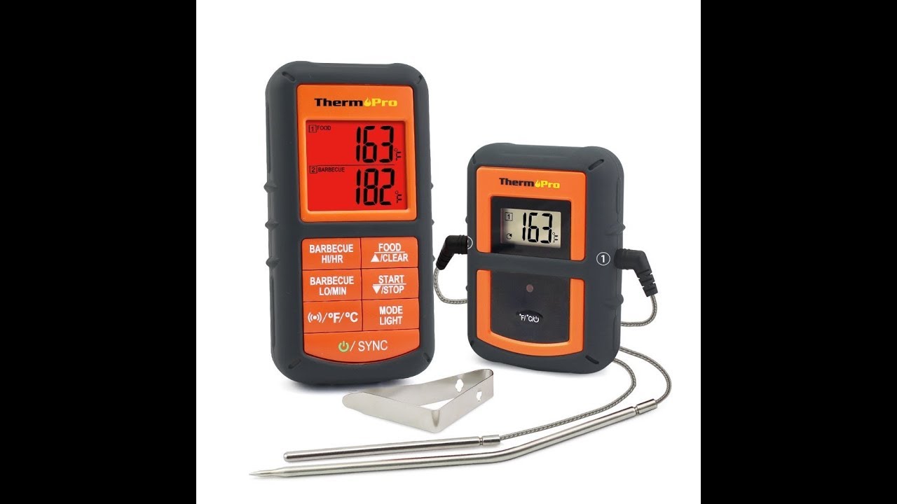 Review ThermoPro TP-08 Wireless Remote Digital Cooking Meat - YouTube