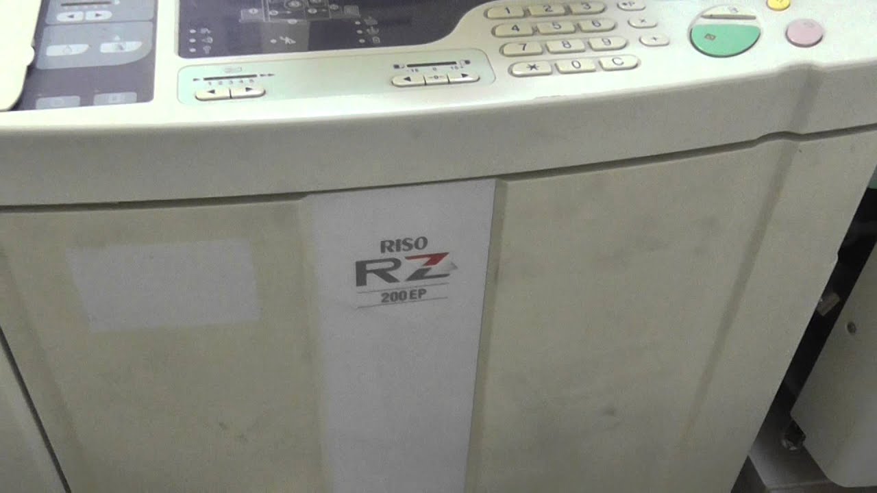 Riso RZ200 - YouTube