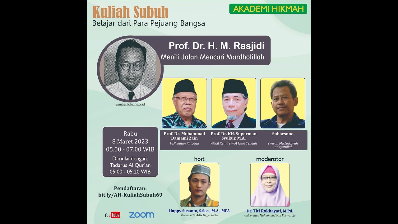 KS | BPPN:"Prof. Dr. H. M. Rasjidi: Meniti Jalan Mencari Mardhotillah ...