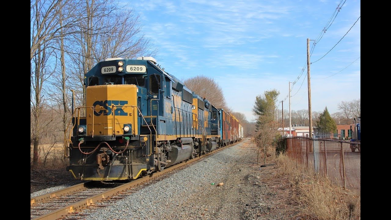 CSX B727 On The Middleboro Secondary - YouTube